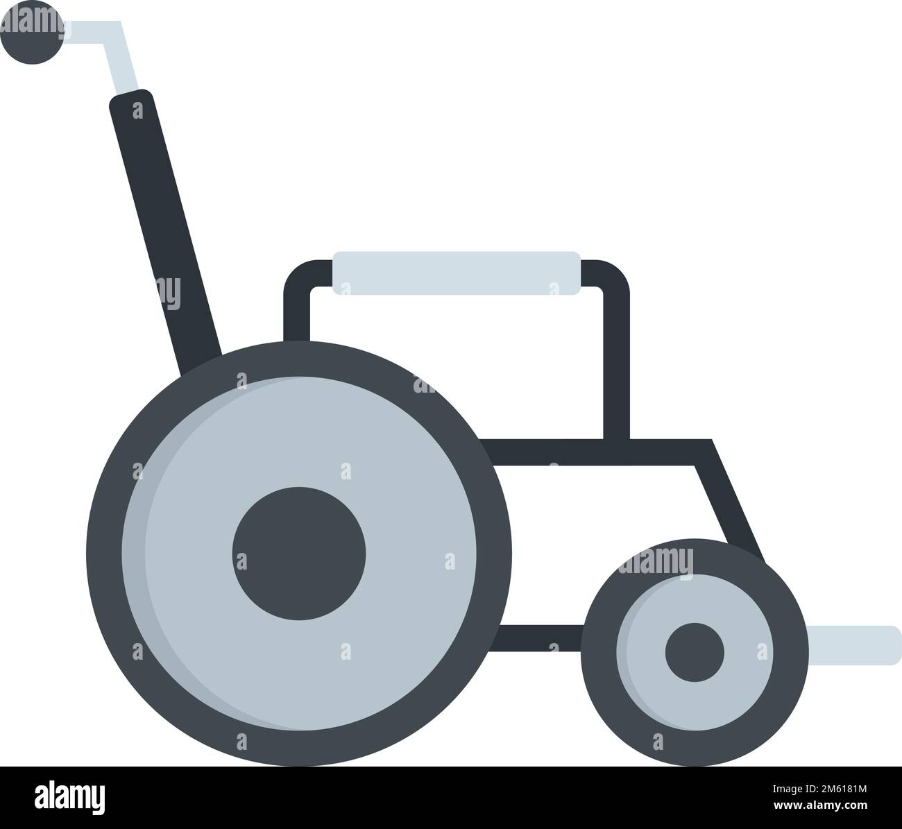 Modern wheelchair icon. Flat illustration of Modern wheelchair vector ...
