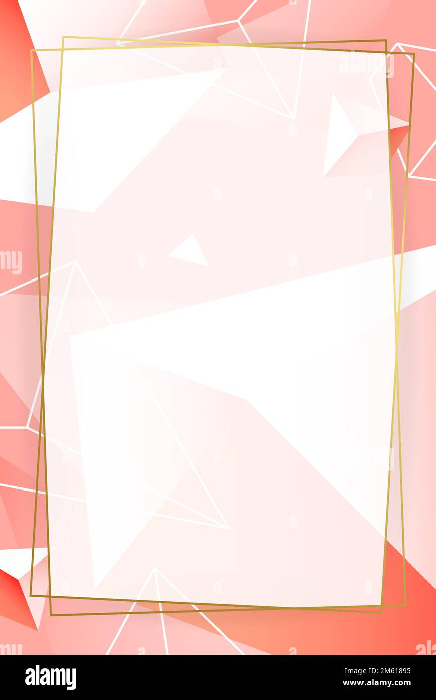 Pink geometrical patterned frame vector Stock Vector Image & Art - Alamy