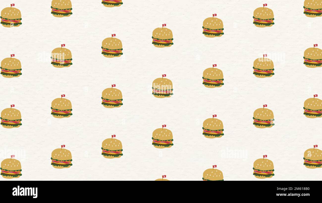 Burger desktop wallpaper Stock Vector Images - Alamy