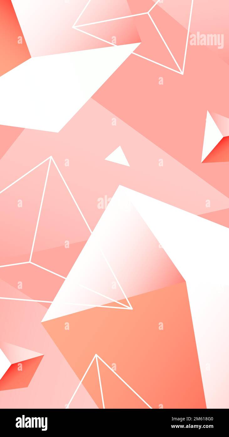 Pink geometrical patterned mobile wallpaper vector Stock Vector Image ...