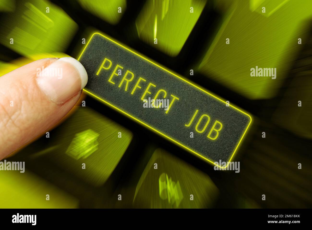 Text showing inspiration Perfect Job. Internet Concept a job that ...