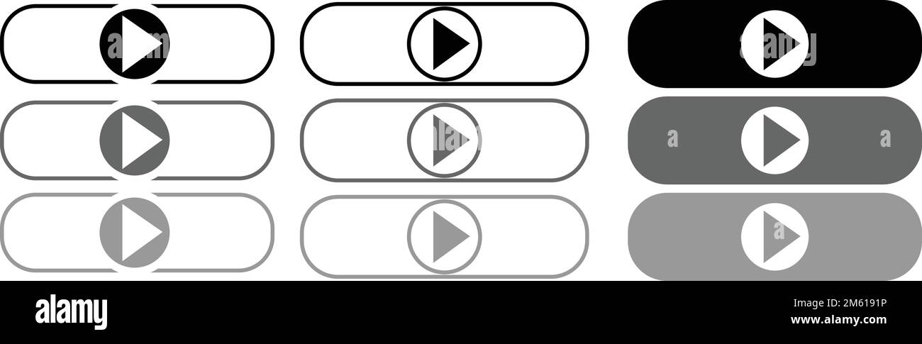 Video player icon Black and White Stock Photos & Images - Alamy