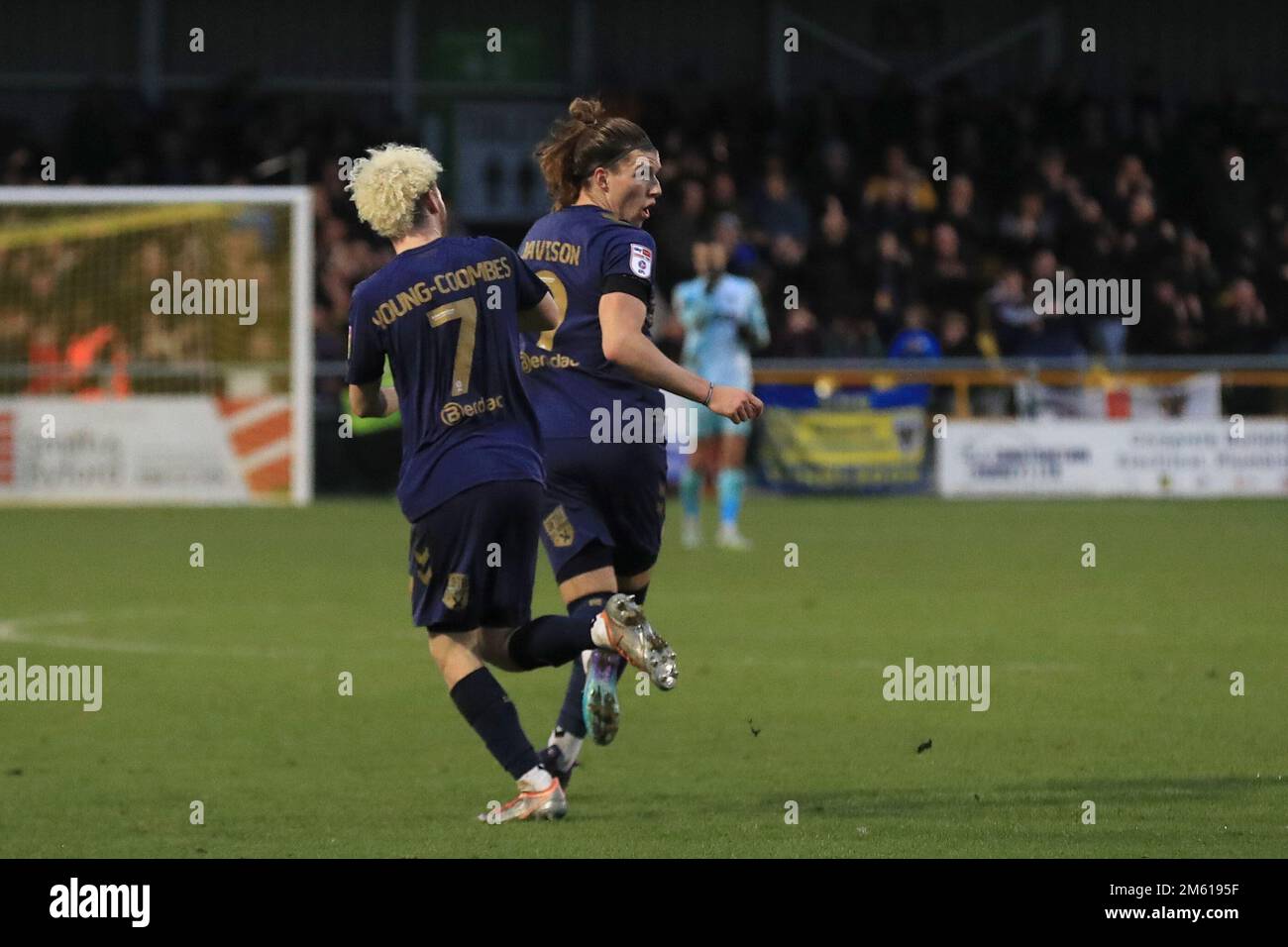 Sutton, UK. 01st Jan, 2023. GOAL: Josh Davison of AFC Wimbledon ...