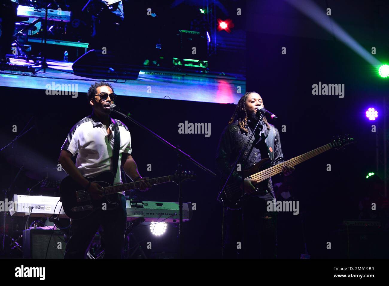 MIRAMAR, FL - DECEMBER 31: Steve Ray Ladson performs during The Miramar ...