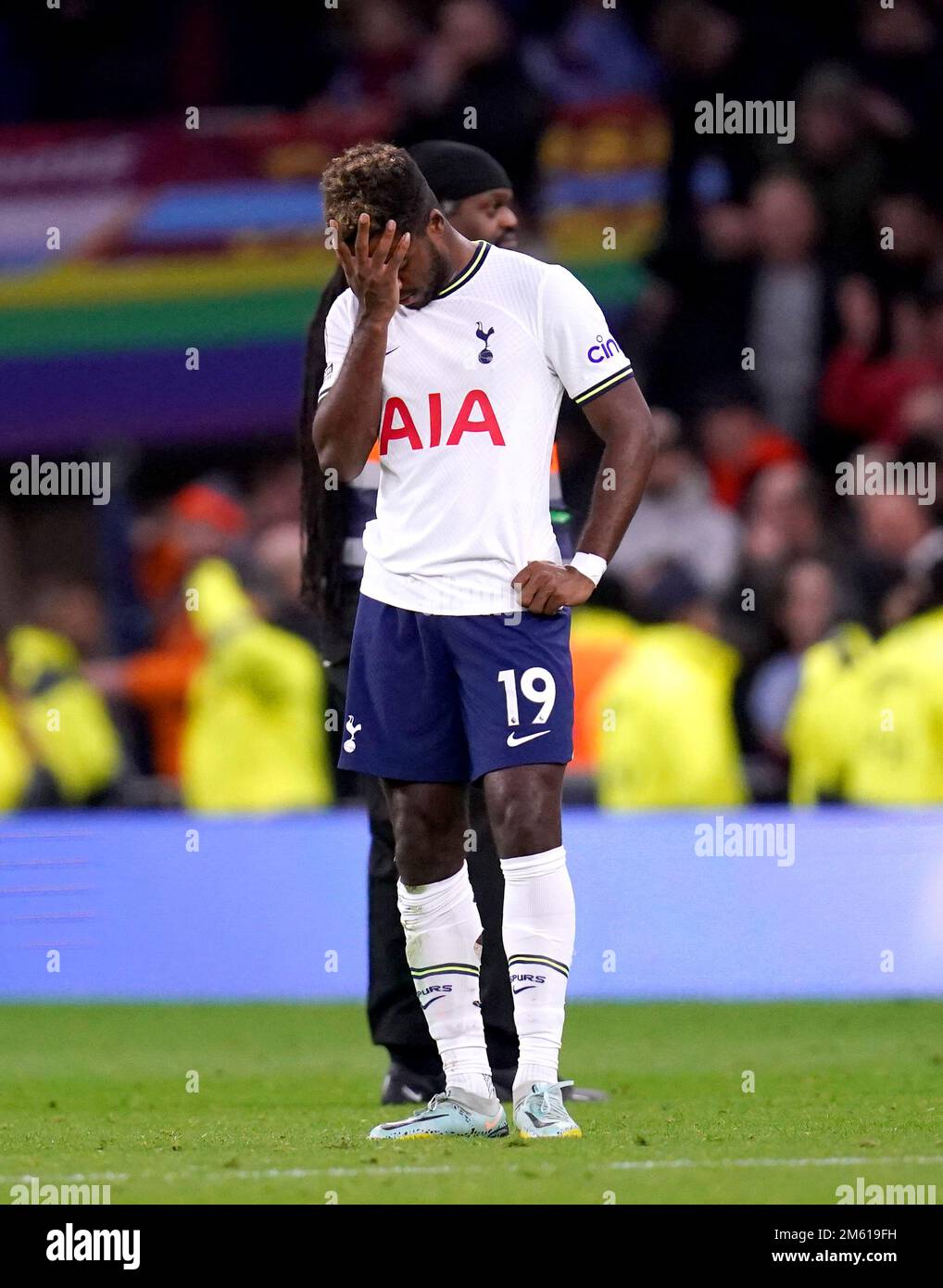 Tottenham Hotspur's Ryan Sessegnon appears dejected at the end of the ...