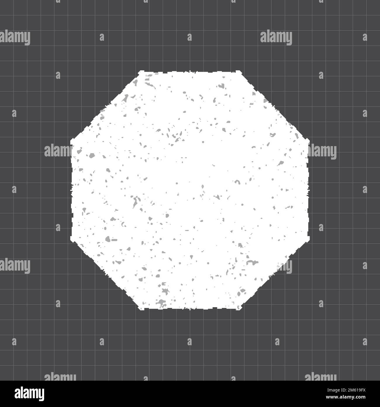 White geometric pentagon on a black background vector Stock Vector ...