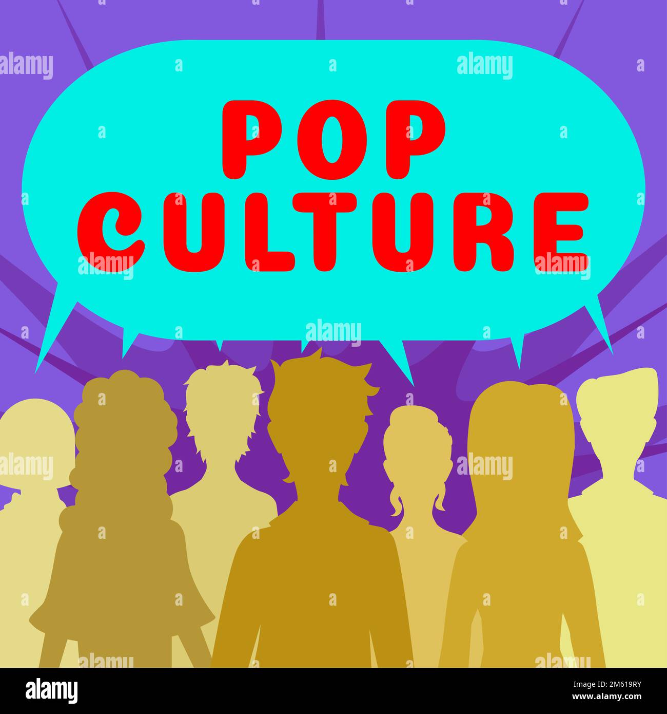 Hand writing sign Pop Culture. Word Written on describes the lifestyle ...