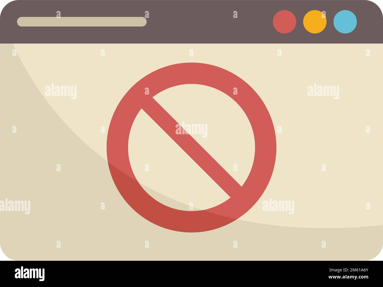 Blocked web page icon flat vector. Website wireframe. Template layout ...
