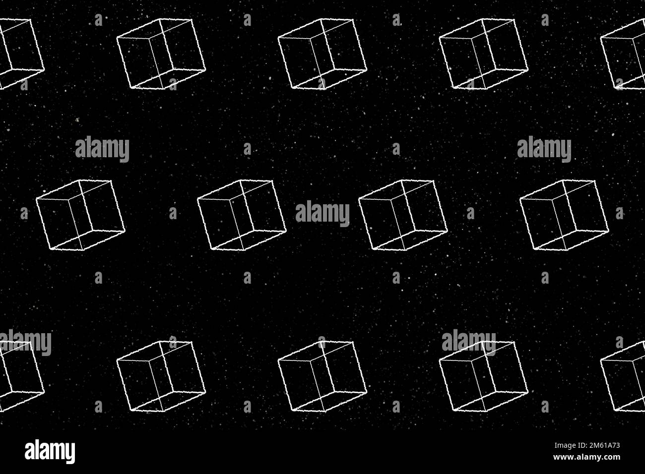 Seamless 3d Geometric Cubic Pattern On A Black Background Design Vector Stock Vector Image And Art