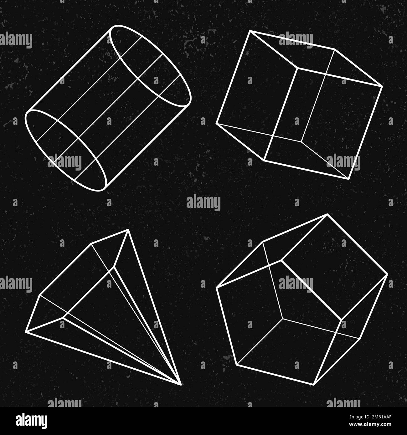 3D geometric shape set vector Stock Vector Image & Art - Alamy