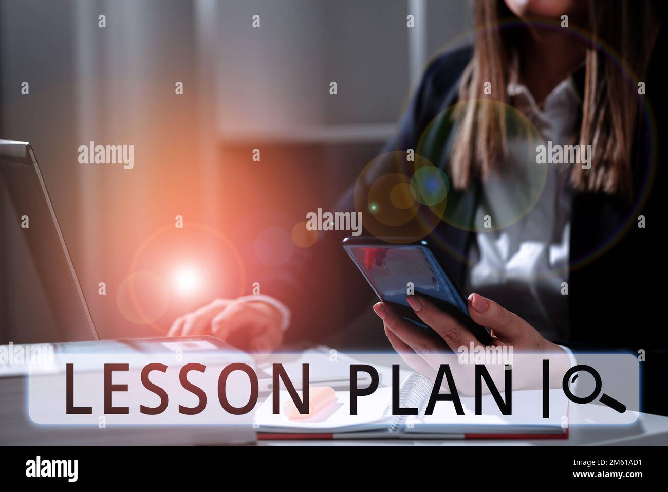 Inspiration showing sign Lesson Plan. Word Written on a teacher's ...