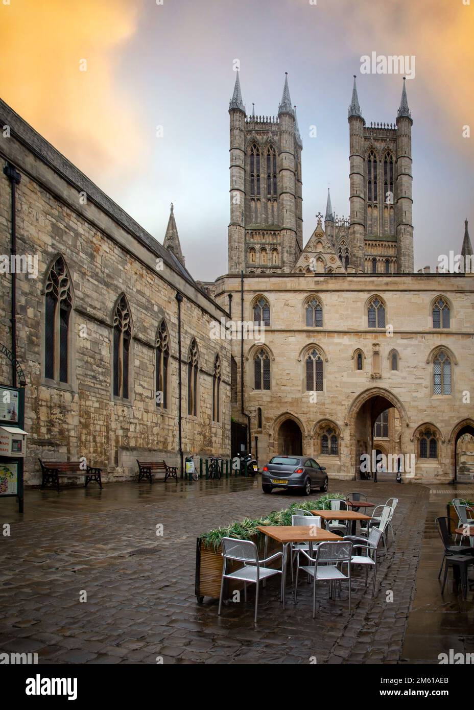Exchequer Gate as seen from Castle Hill. The three arched passages of ...