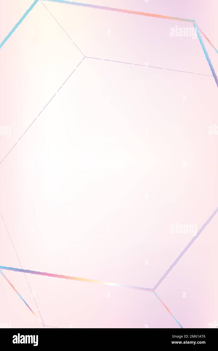 Pink geometric hexagonal prism vector Stock Vector Image & Art - Alamy