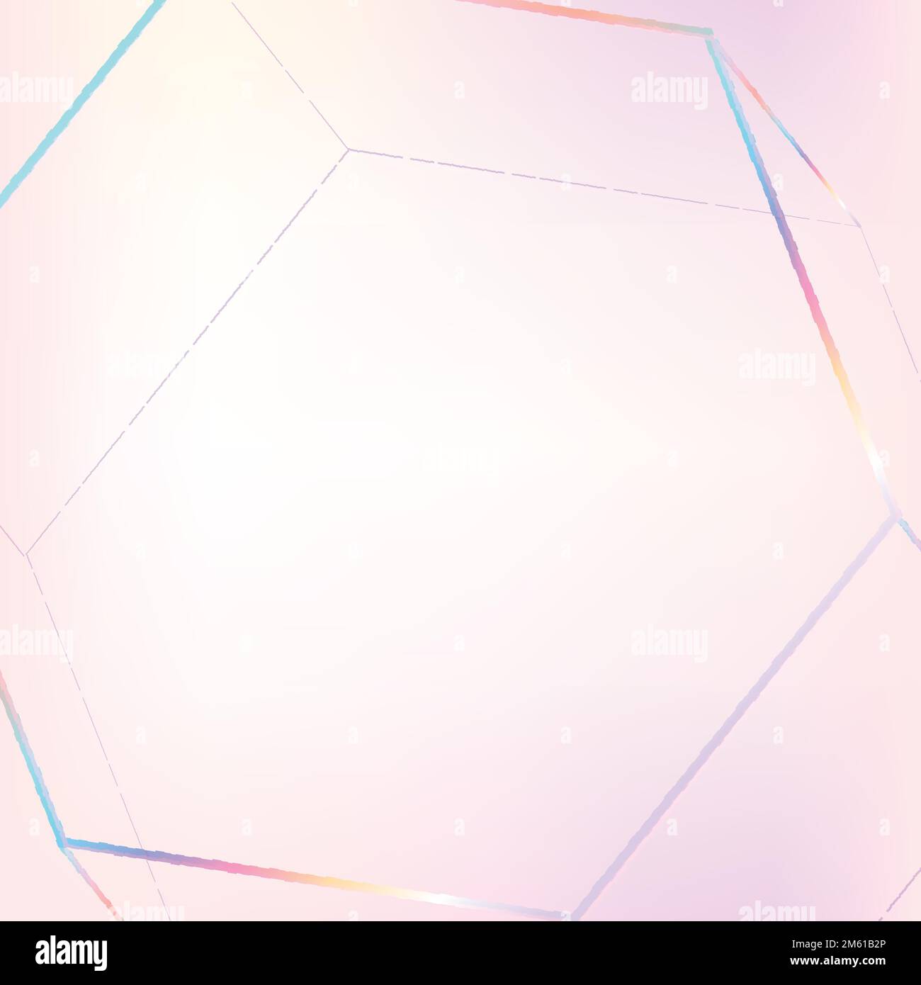 Pink geometric hexagonal prism vector Stock Vector Image & Art - Alamy
