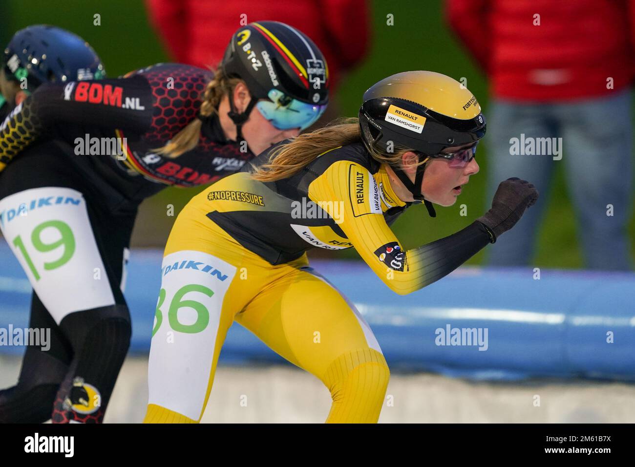 AMSTERDAM, NETHERLANDS - JANUARY 1: Eline Jansen of team Van Ramshorst ...