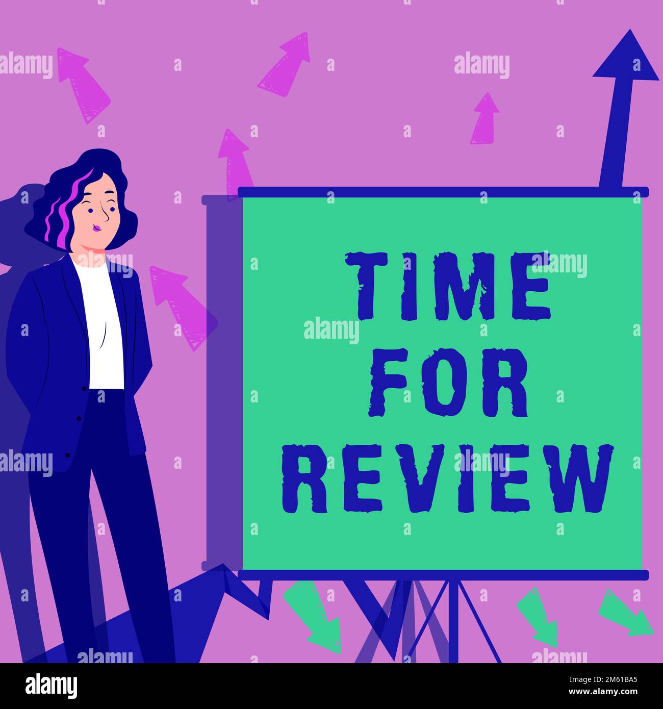 Sign displaying Time For Review. Business showcase Evaluation Feedback ...