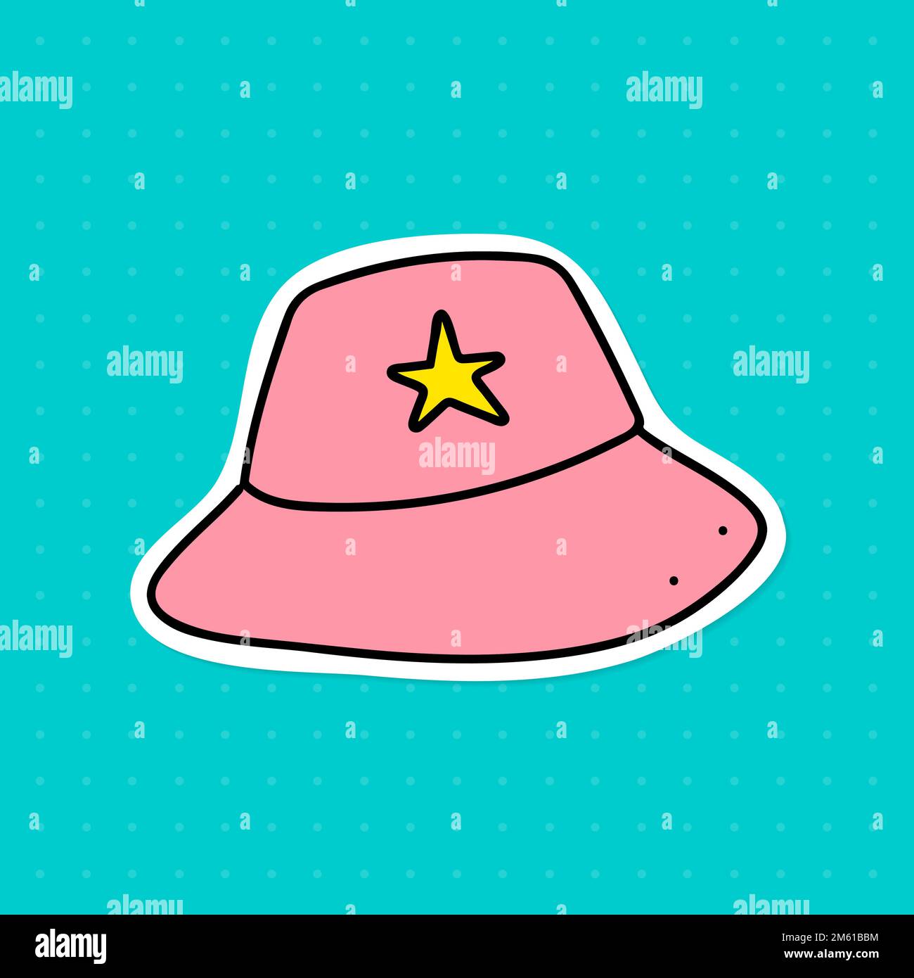 Bucket hat sticker hi-res stock photography and images - Alamy