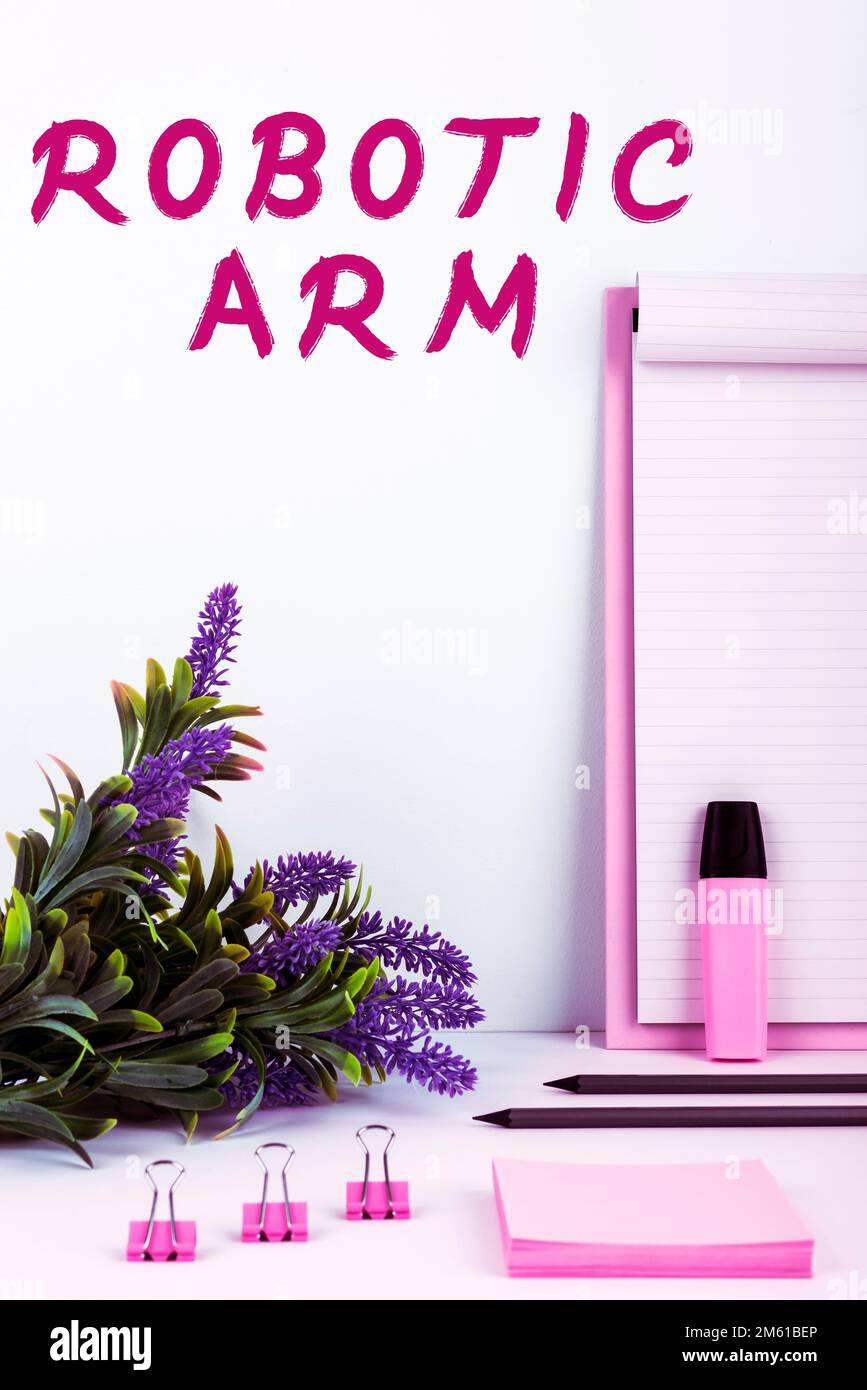 Inspiration showing sign Robotic Arm. Concept meaning programmable ...