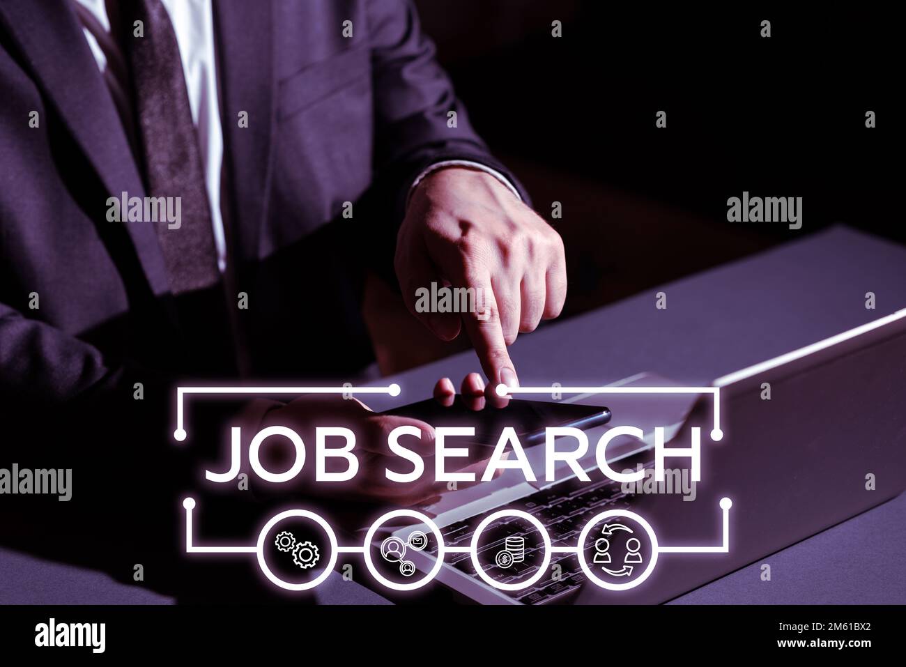 Conceptual display Job Search. Business showcase An act of person to ...