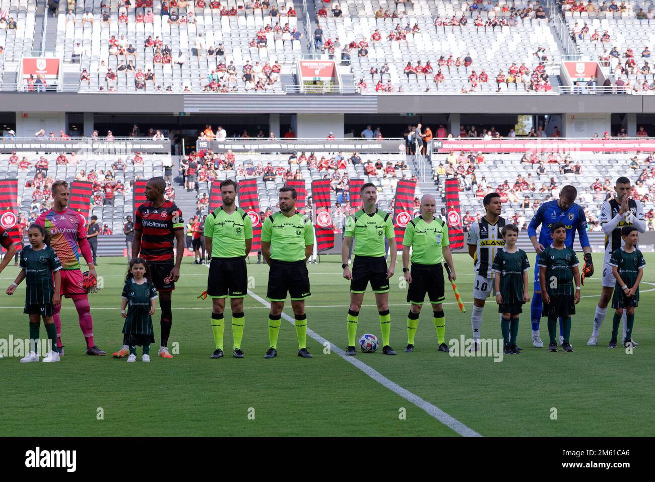 Sydney, Australia. 1st Jan 2023. Referees Greg Taylor, Ben Abraham ...
