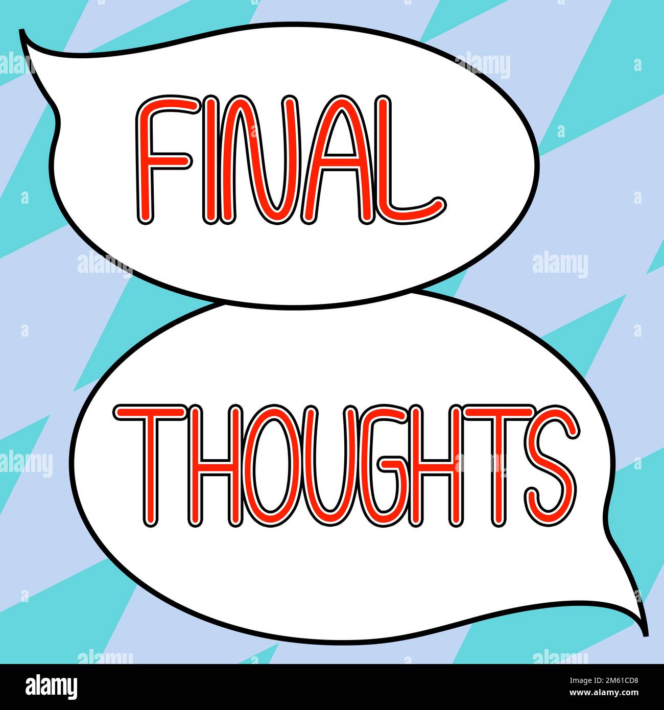 Text caption presenting Final Thoughts. Business approach Conclusion ...