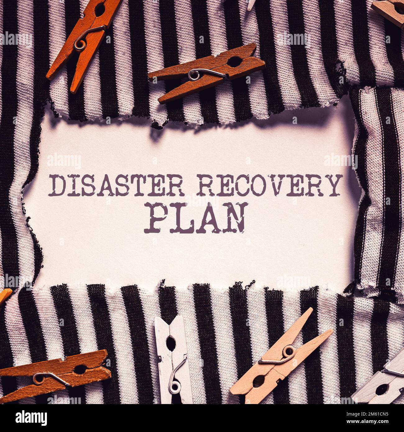 Text caption presenting Disaster Recovery Plan. Concept meaning having ... Text caption presenting Disaster Recovery Plan. Concept meaning having ...