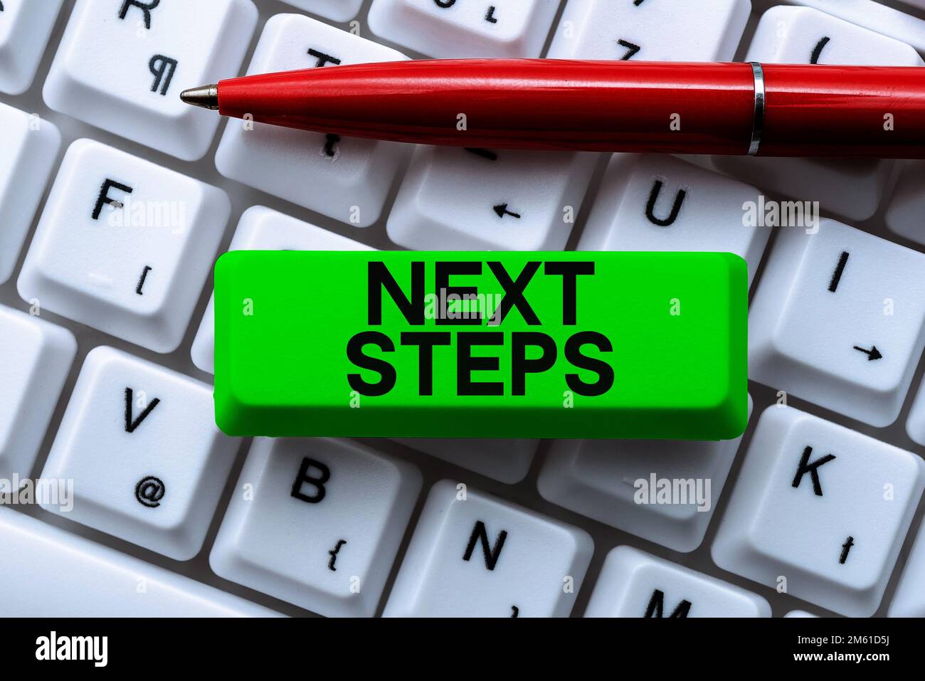 Sign displaying Next Steps. Internet Concept numper of process going to ...