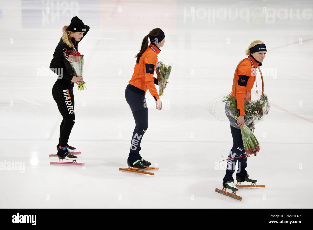 LEEUWARDEN - Angel Daleman, Selma Poutsma, Xandra Velzeboer after the ...