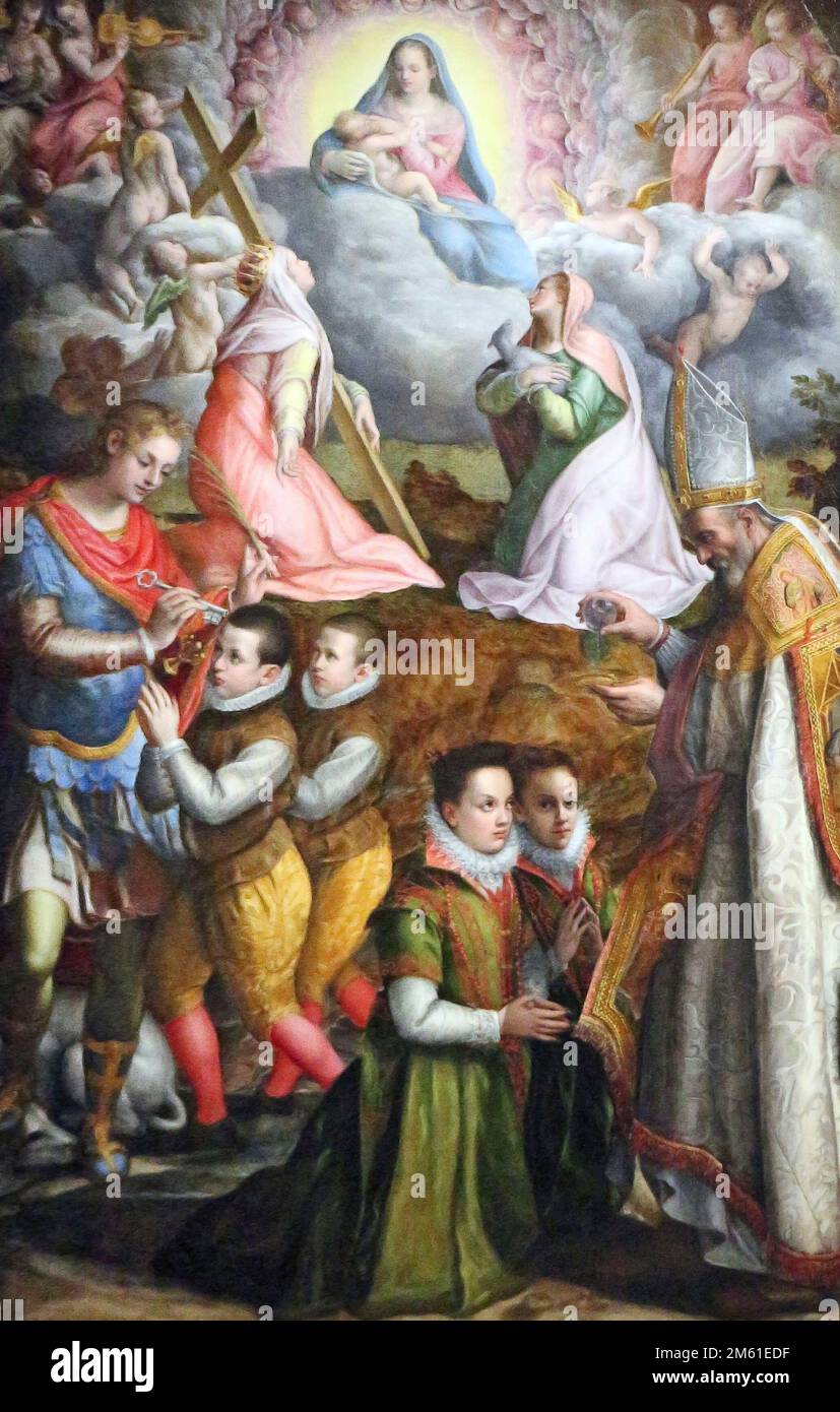 Lavinia FONTANA (1552-1614) Italian painter "Consécration à la Vierge ...