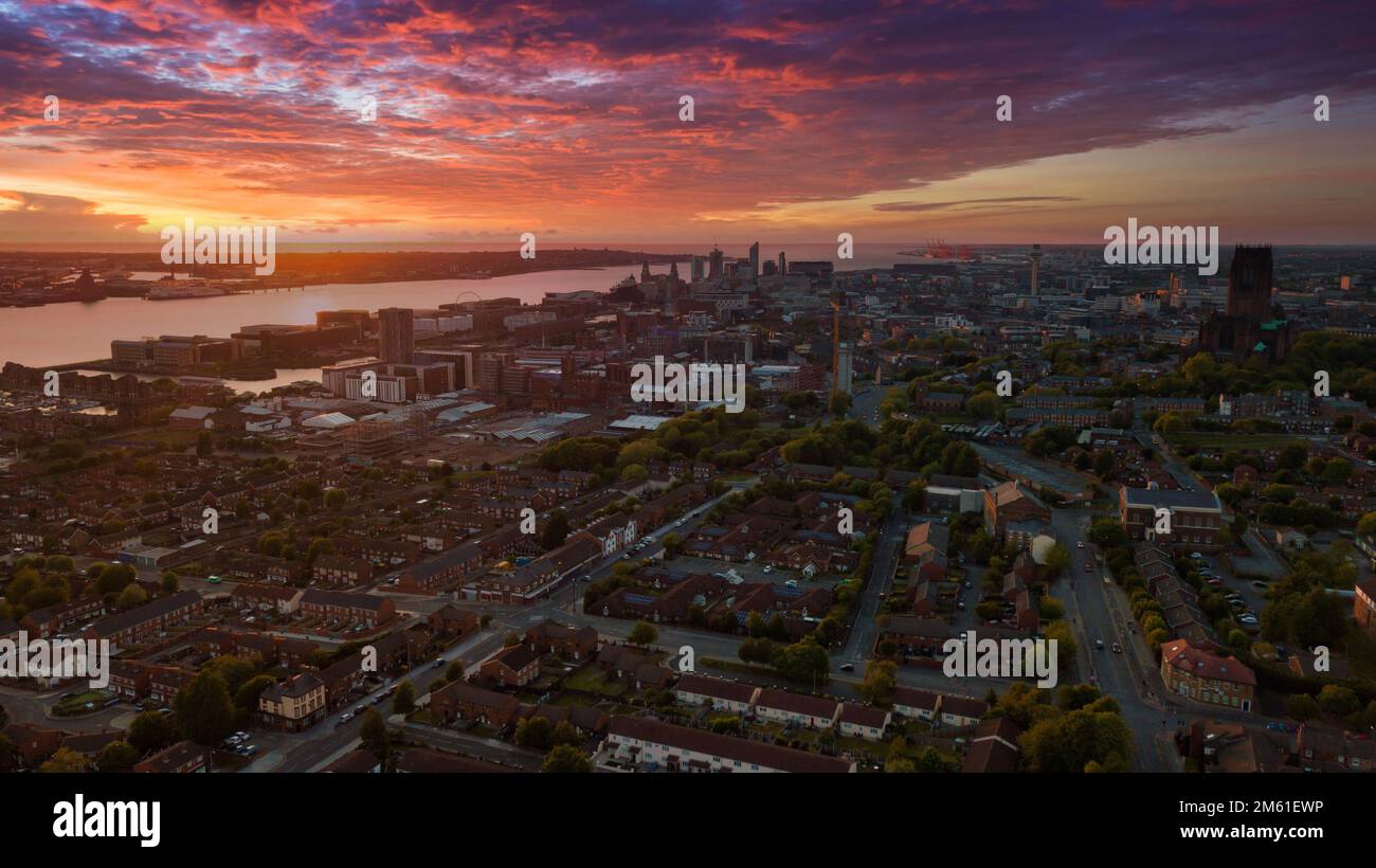 Liverpool city aerial hi-res stock photography and images - Alamy