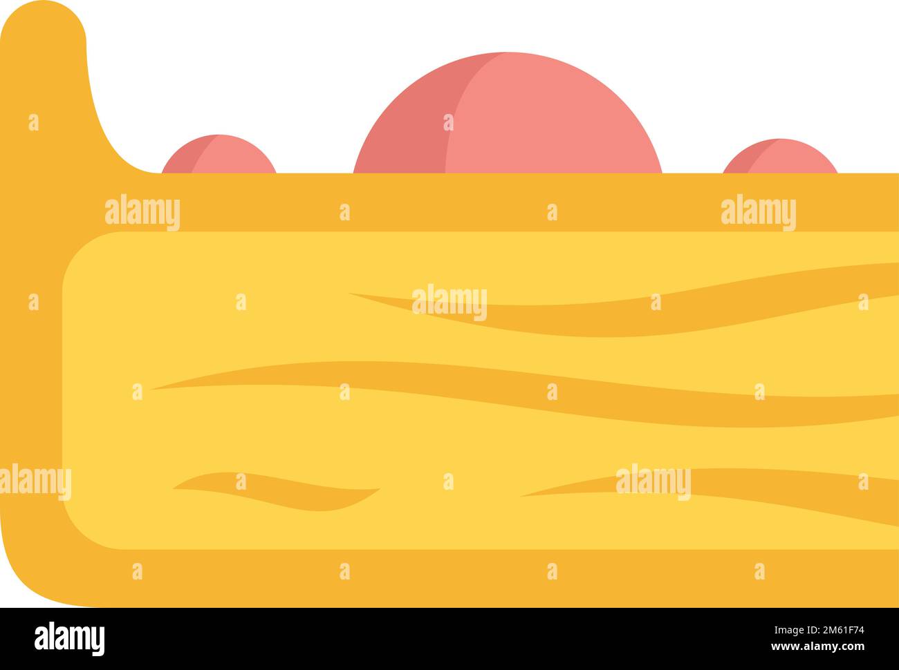 Cake slice icon. Flat illustration of Cake slice vector icon for web ...