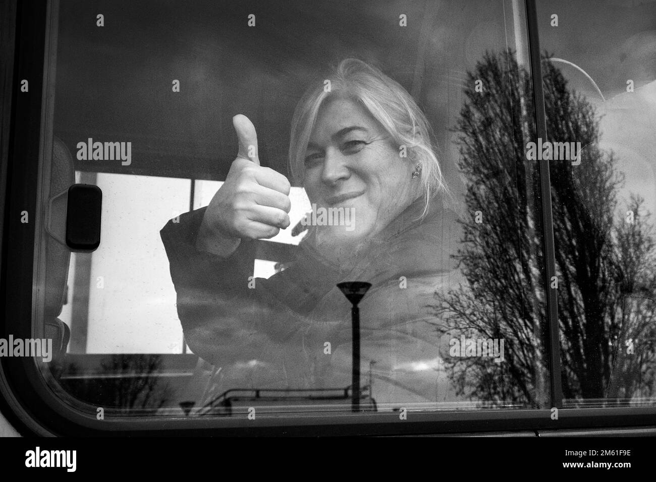 Ukrainian woman wait in Black and White Stock Photos & Images - Alamy