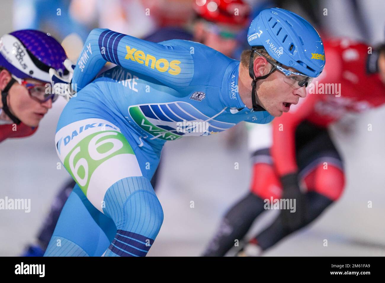 AMSTERDAM, NETHERLANDS - JANUARY 1: Jordy Harink of team Royal A-ware ...