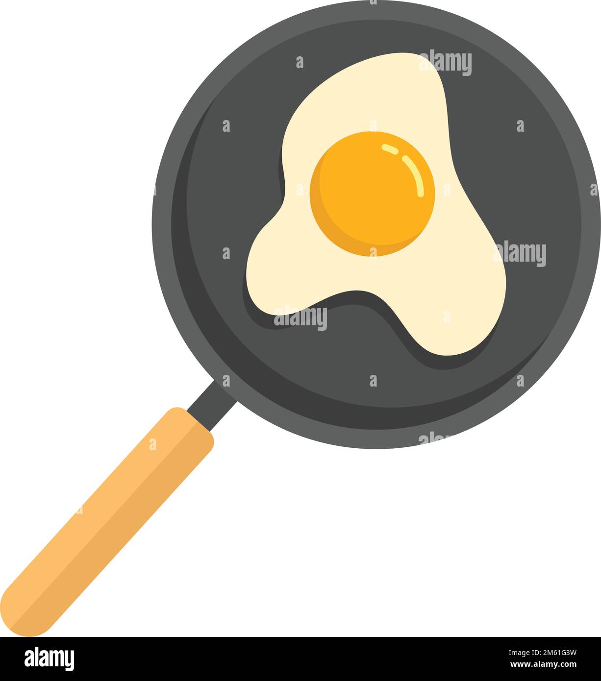 Fried egg icon. Flat illustration of Fried egg vector icon for web ...