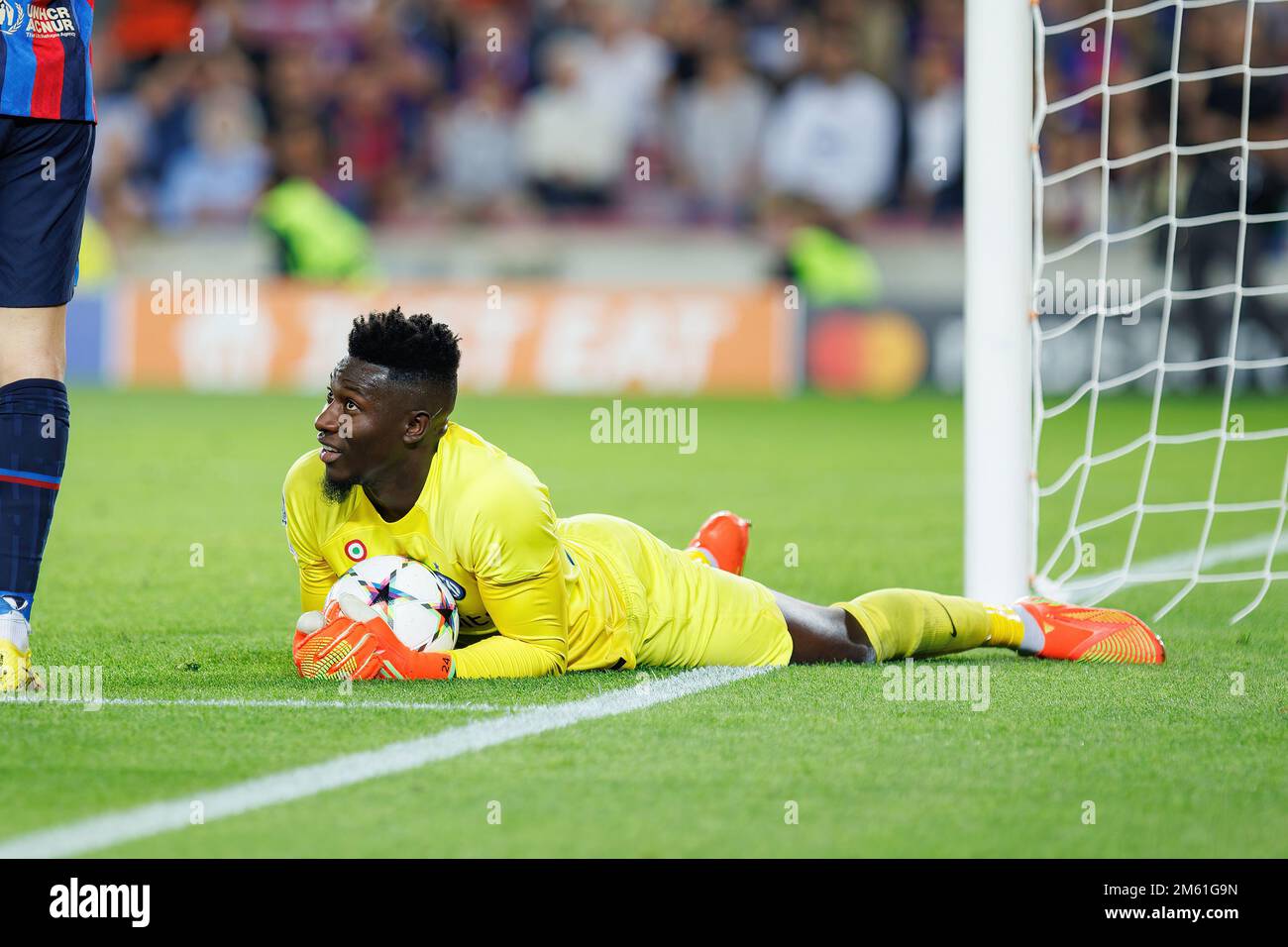 BARCELONA - OCT 13: Andre Onana in action during the Champions League ...