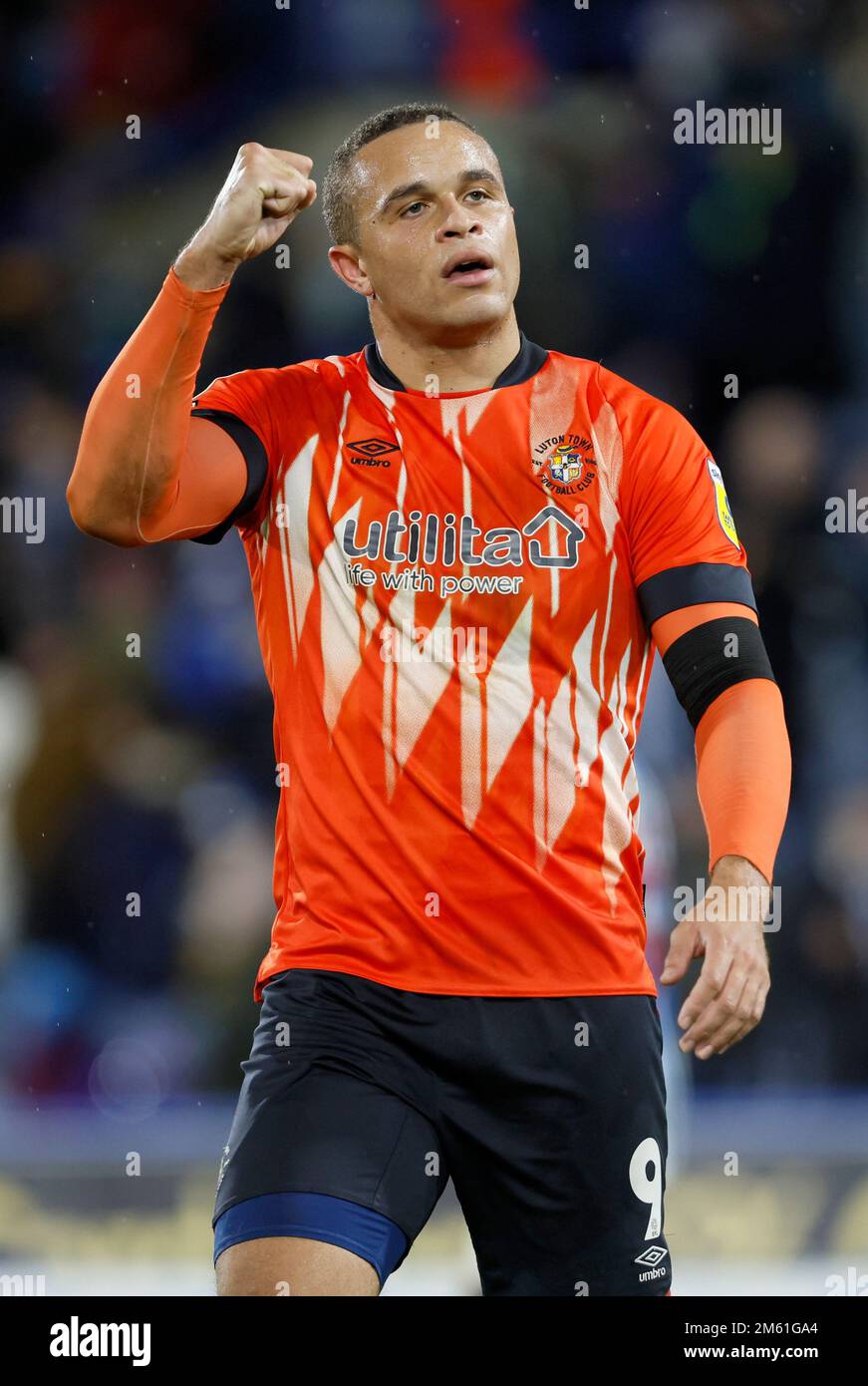 Luton Town's Carlton Morris celebrates after the Sky Bet Championship ...