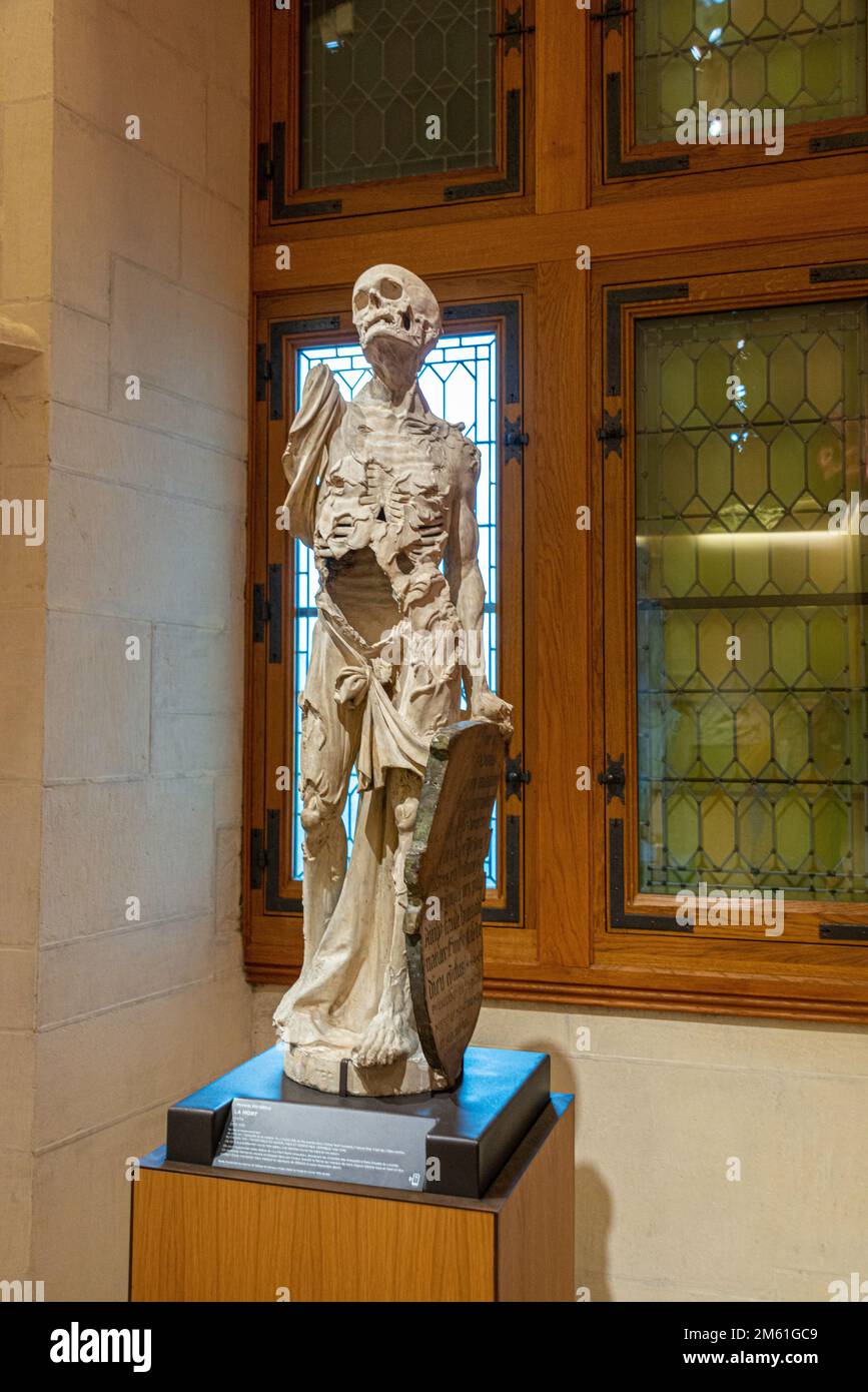 La Mort Death statue inside Musee des Beaux-Arts de Dijon Stock Photo ...