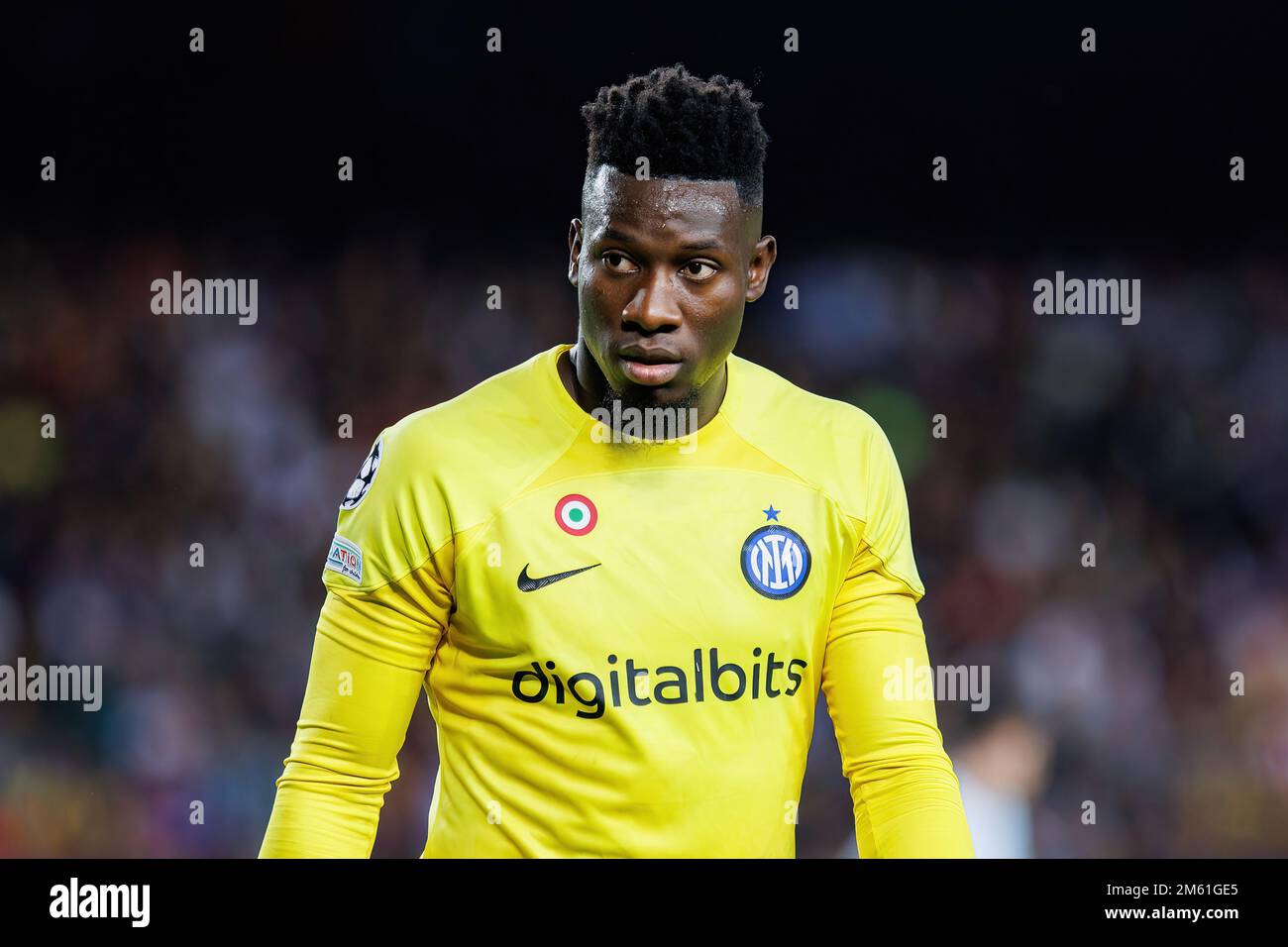 BARCELONA - OCT 13: Andre Onana in action during the Champions League ...