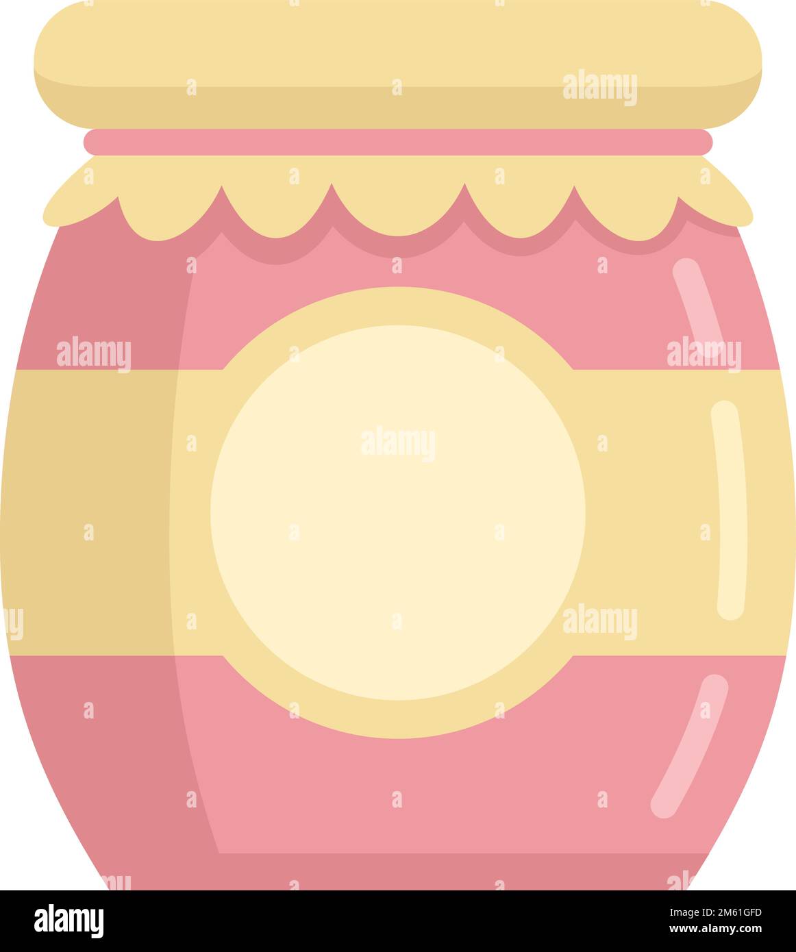 Jam jar icon. Flat illustration of Jam jar vector icon for web design ...