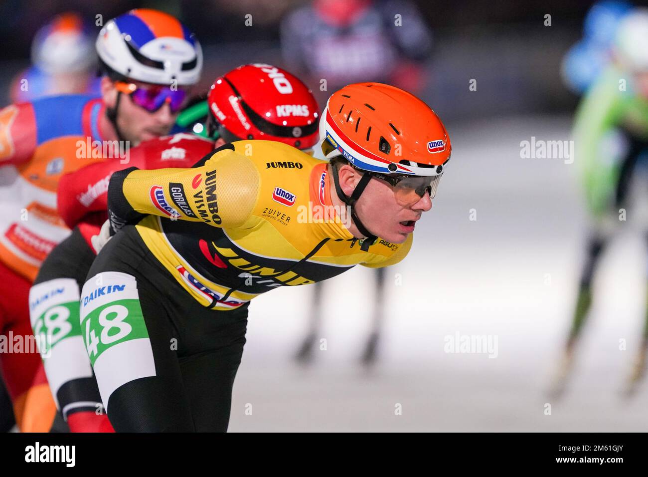 AMSTERDAM, NETHERLANDS - JANUARY 1: Robert Post of team Jumbo/Visma ...