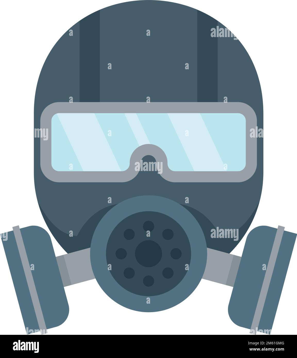 Gas mask icon. Flat illustration of Gas mask vector icon for web design ...