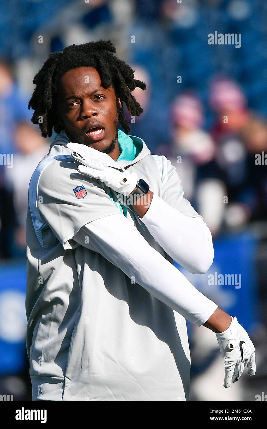 Jan 1, 2023; Foxborough, Massachusetts, USA; Miami Dolphins quarterback ...