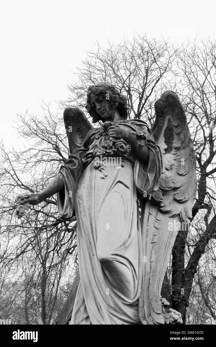 Religion belief death cemetery Black and White Stock Photos & Images ...