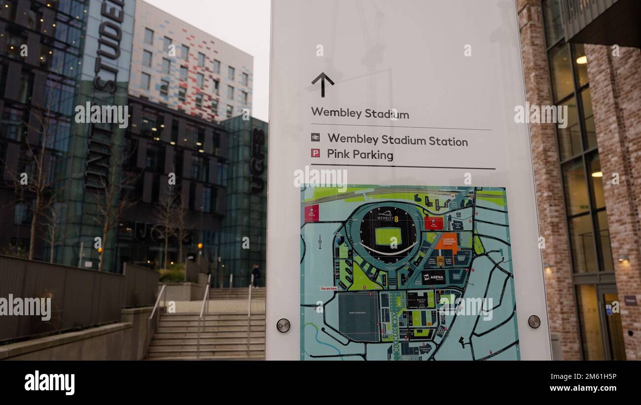 Wembley london map hi-res stock photography and images - Alamy