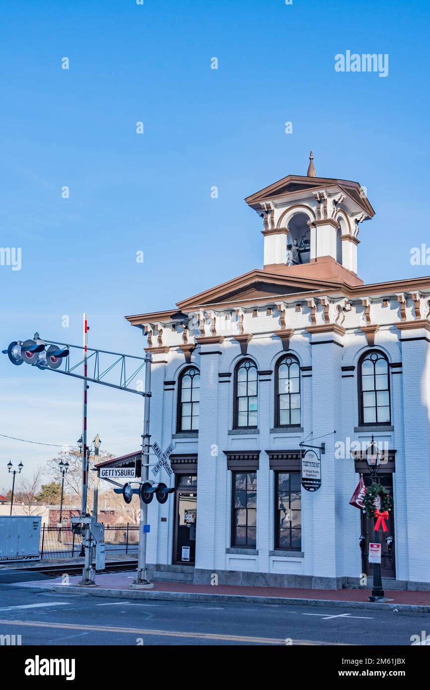 A Warm Winter Afternoon at the Gettysburg Train Station, Pennsylvania ...
