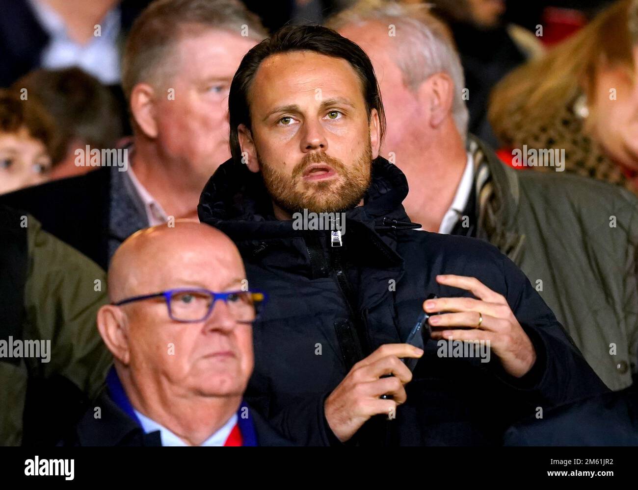 Chelsea technical director Christopher Vivell in the stands ahead of ...