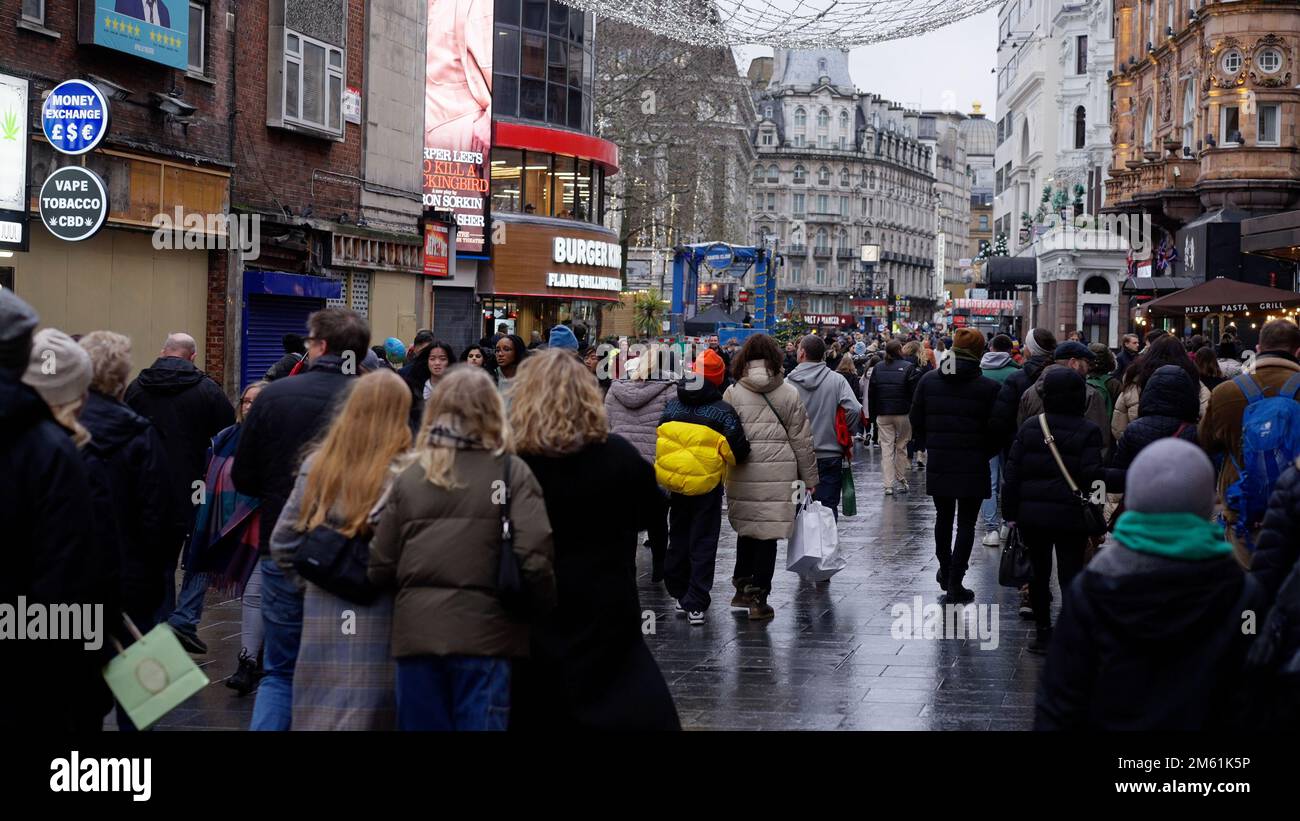 Leicester Square is a busy place in London - slow motion clip - LONDON ...