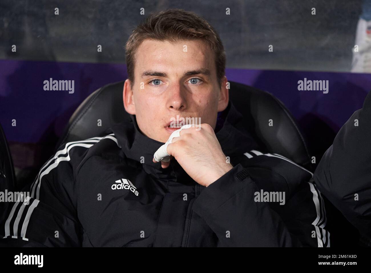 Andriy Lunin of Real Madrid CF during the La Liga Santander match ...