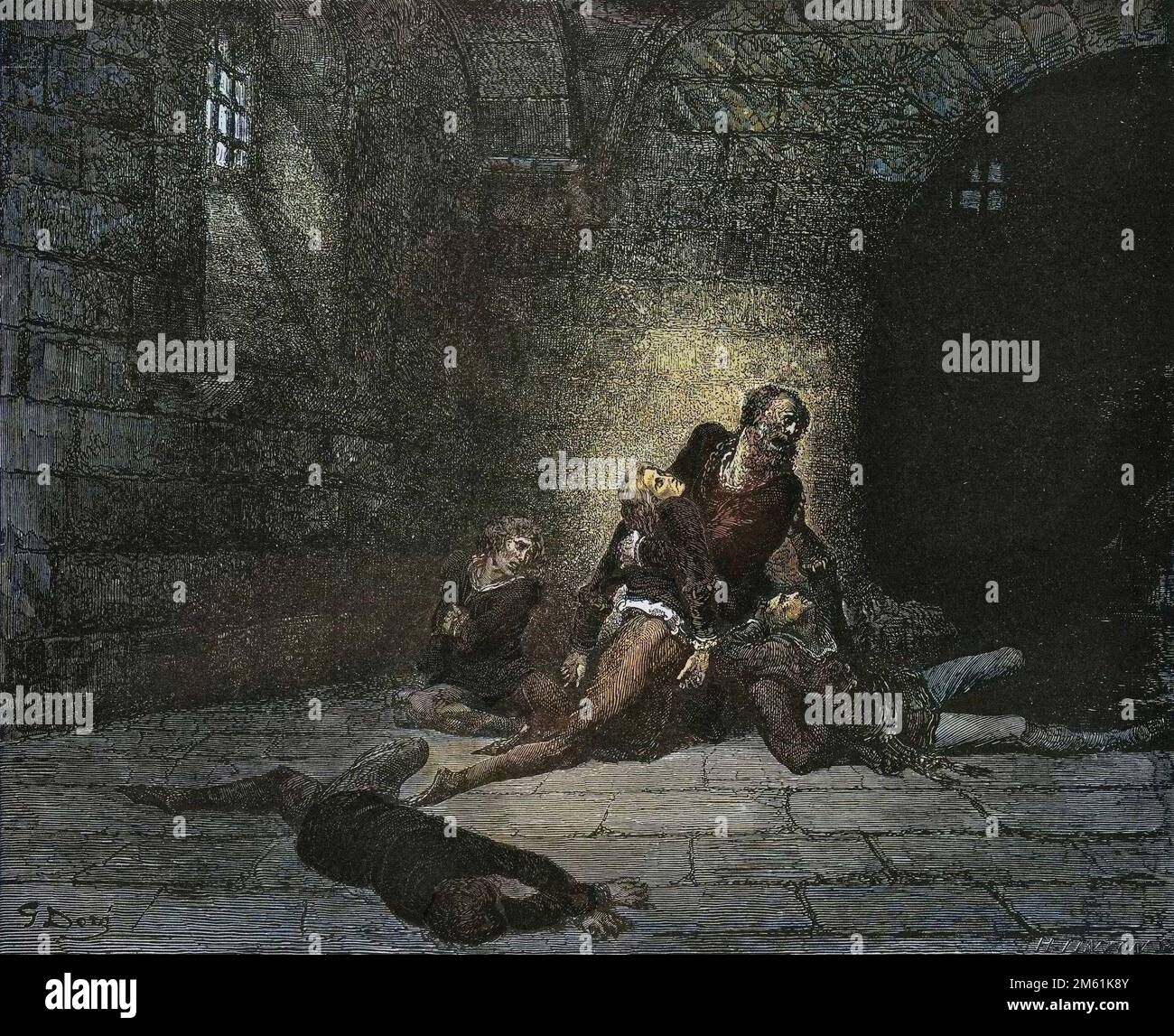 The Divine Comedy by Dante Alighieri , Inferno, Canto 33 : Gaddo dies ...