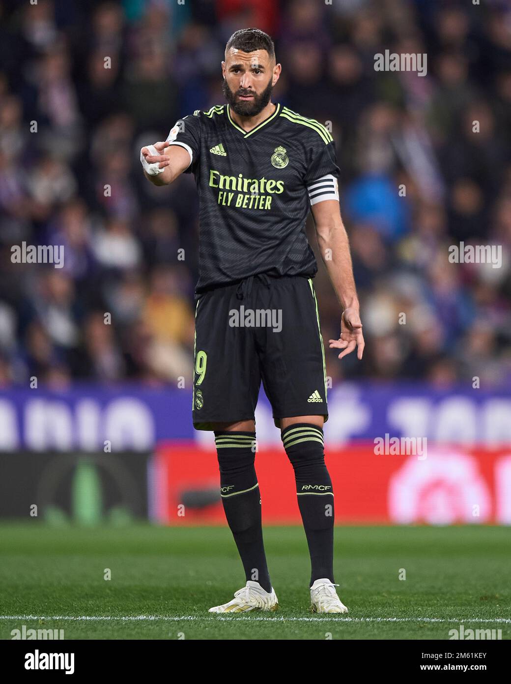Karim Benzema of Real Madrid CF during the La Liga Santander match ...